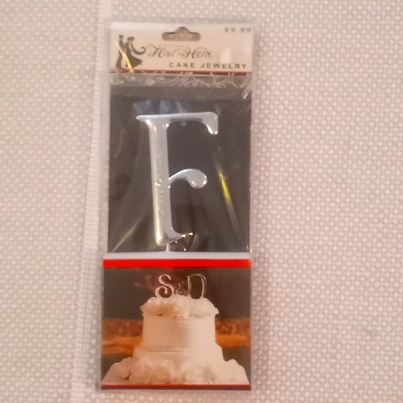 His & Hers | Party Supplies | Initial F Cake Topper | Poshmark